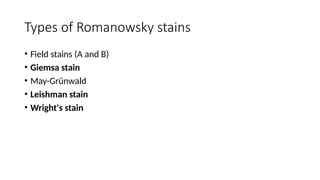 Peripheral Blood Smear & Staining - Hematology | PPTX