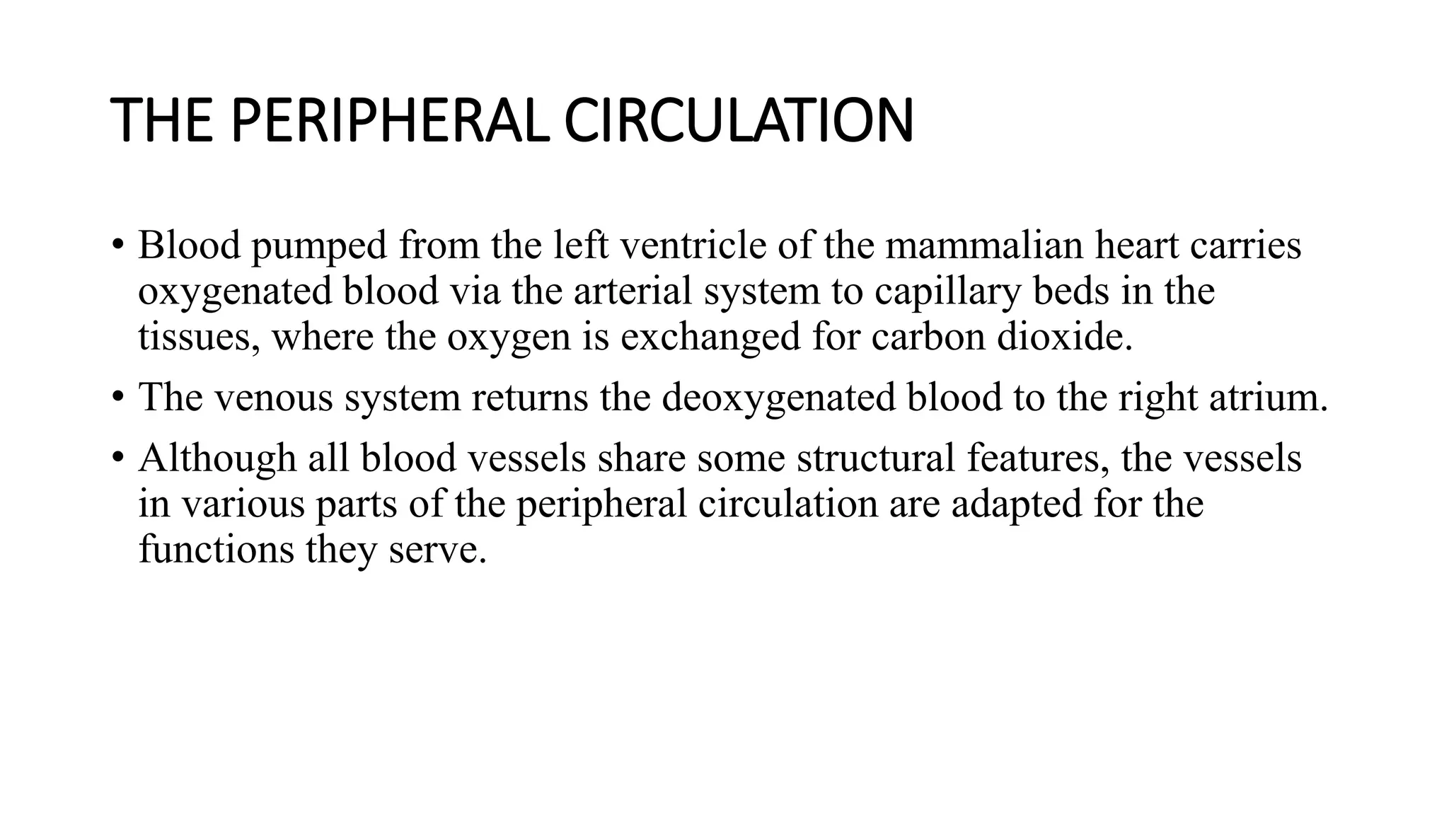 Peripheral circulation arterial system | PPTX