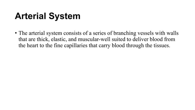 Peripheral circulation arterial system | PPTX