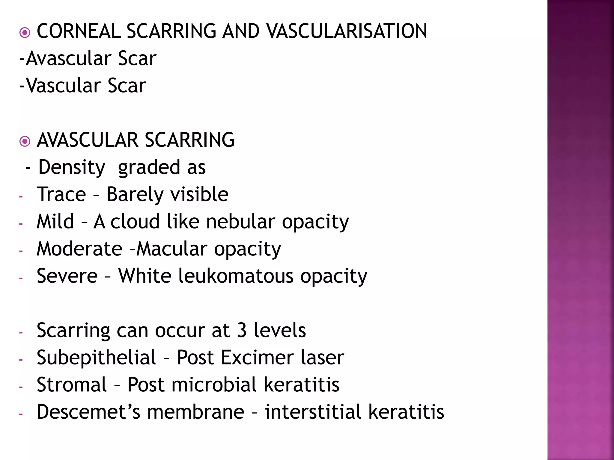 Peripheral corneal ulcers and corneal degenerations | PPT