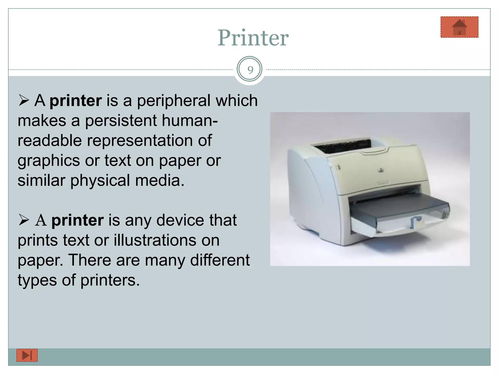 Peripheral devices by Tahir Yasin | PPT