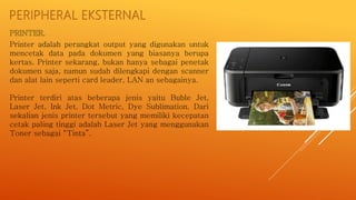 Peripheral eksternal komputer | PPSX