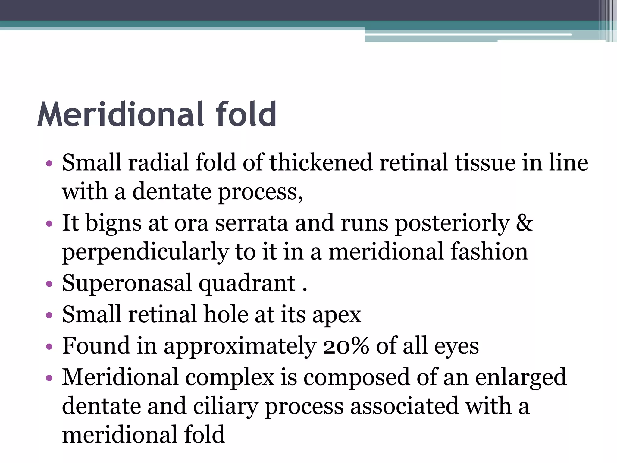 Peripheral fundus & its disorders | PPTX