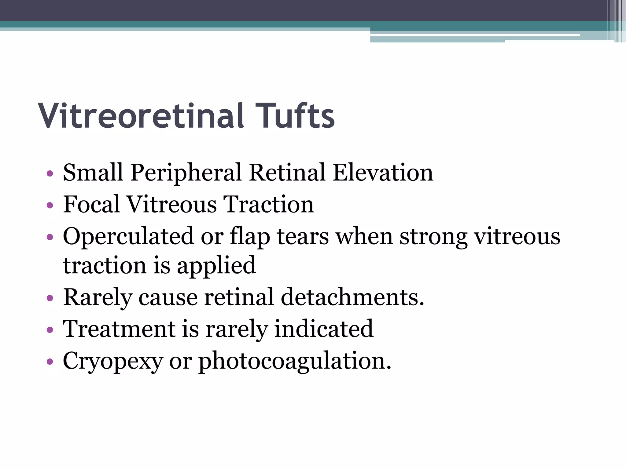 Peripheral fundus & its disorders | PPTX