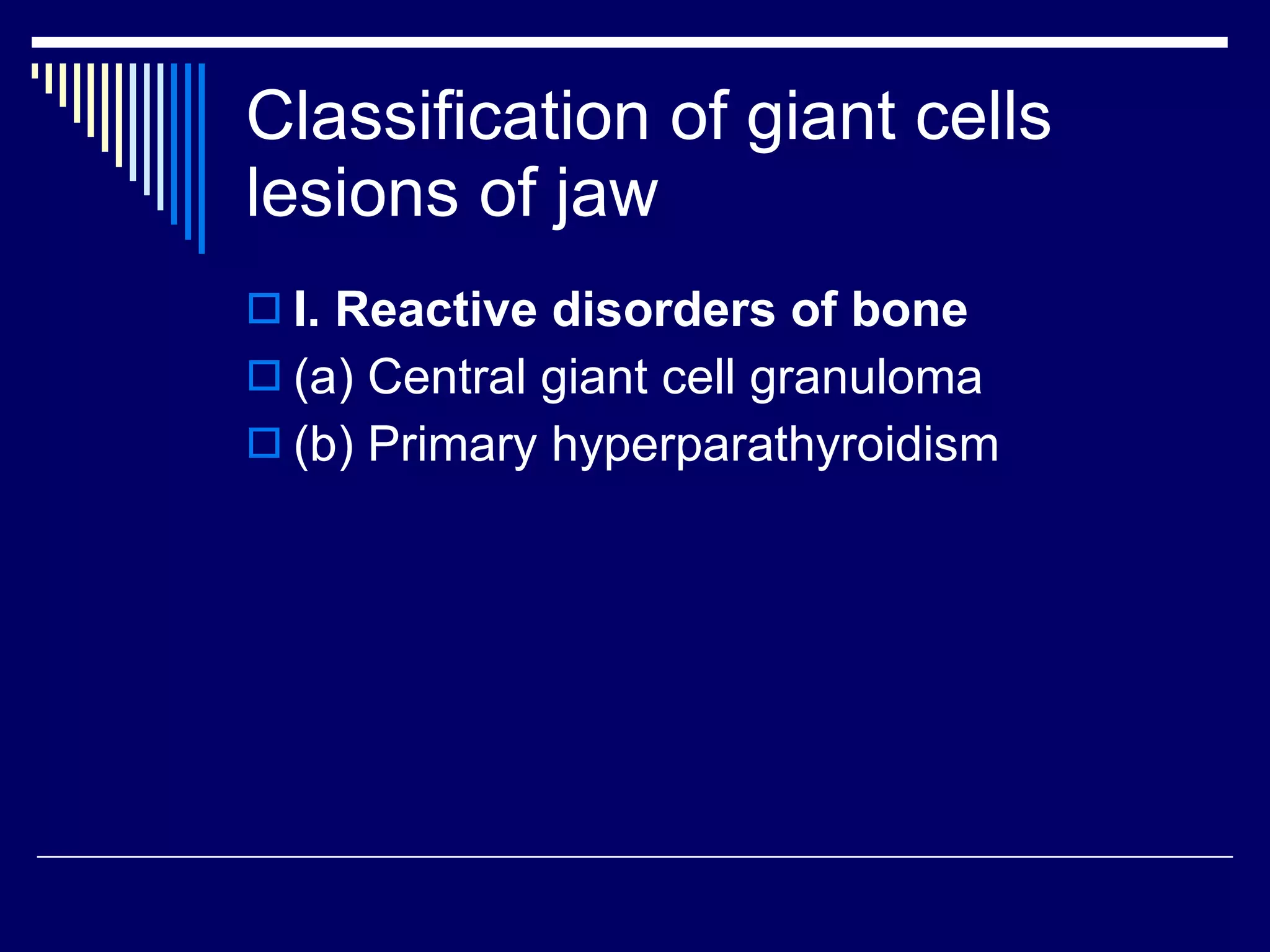 Peripheral giant cell granuloma (giant cell epulis | PPT