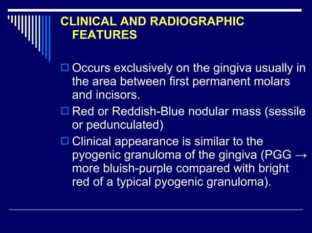 Peripheral giant cell granuloma (giant cell epulis | PPT | Dental ...