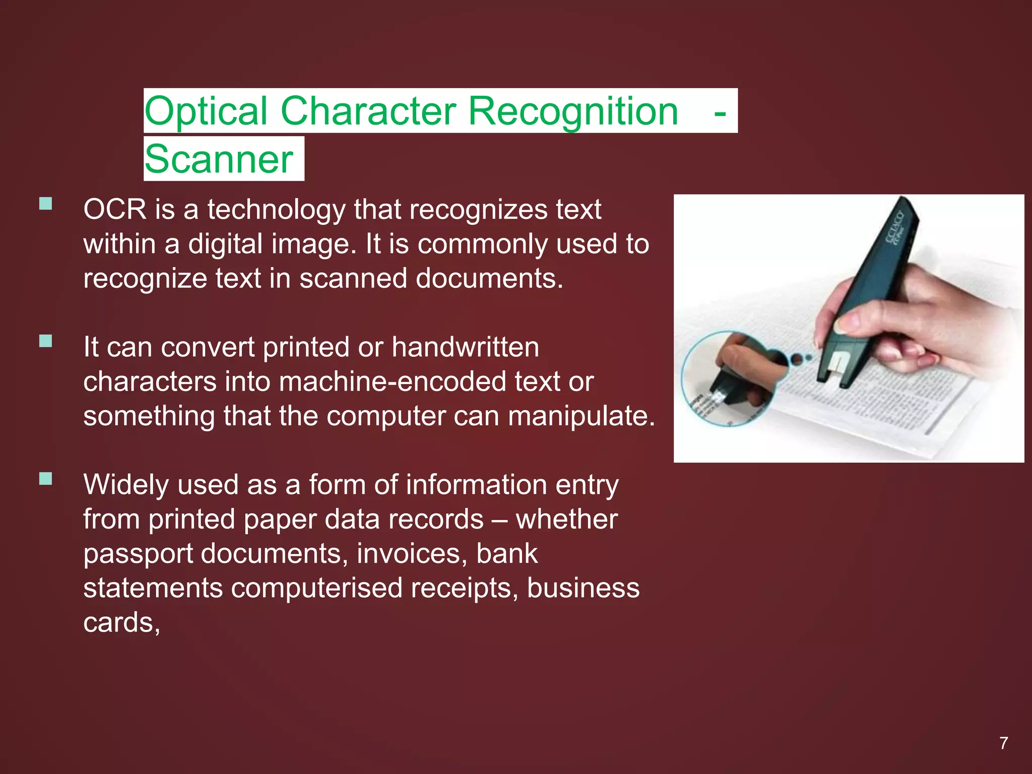 Peripheral inputs | PPTX | Computer Peripherals | Computing