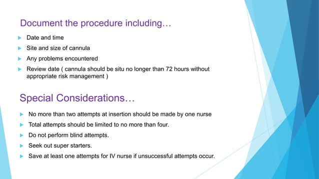 PERIPHERAL INTRA VENOUS CANNULA INSERTION.pptx | First Aid | Injuries