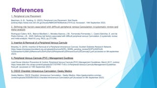 PERIPHERAL INTRA VENOUS CANNULA INSERTION.pptx | First Aid | Injuries