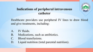 Peripheral intravenous catheter insertion Dr. Zeinab Gamal.pptx