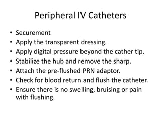 Peripheral iv starts | PPTX