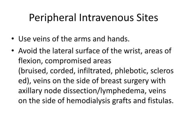 Peripheral iv starts | PPTX