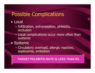 Peripheral IV Therapy | PPT