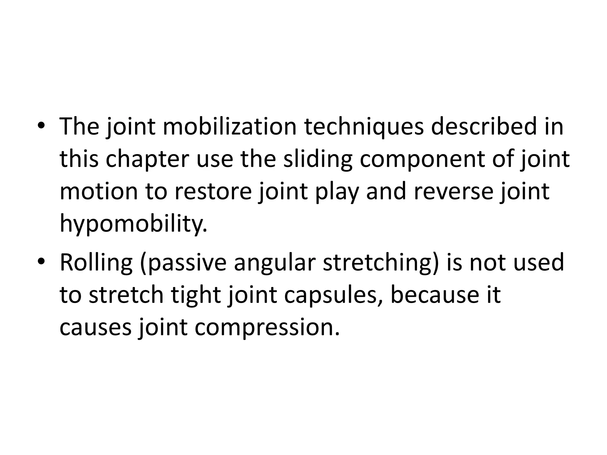 Peripheral Joint Mobilization Pptx