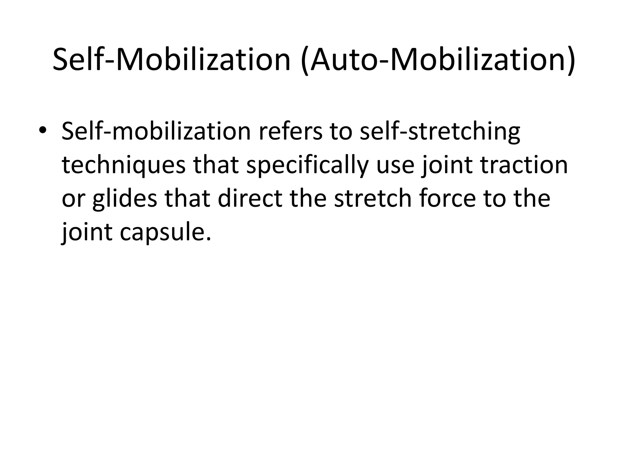 Peripheral joint mobilization | PPTX