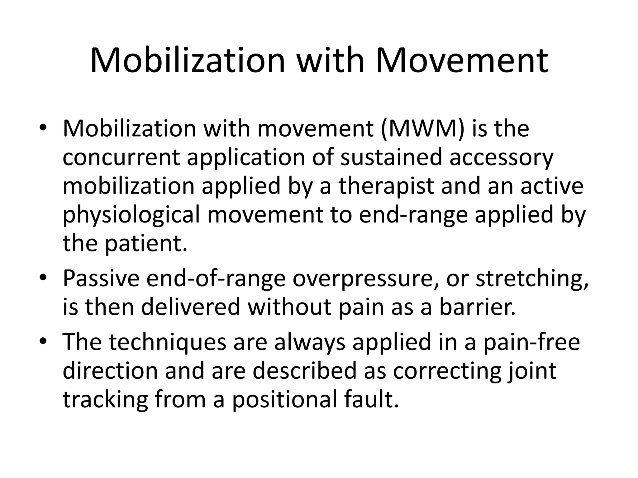 Peripheral joint mobilization | PPTX