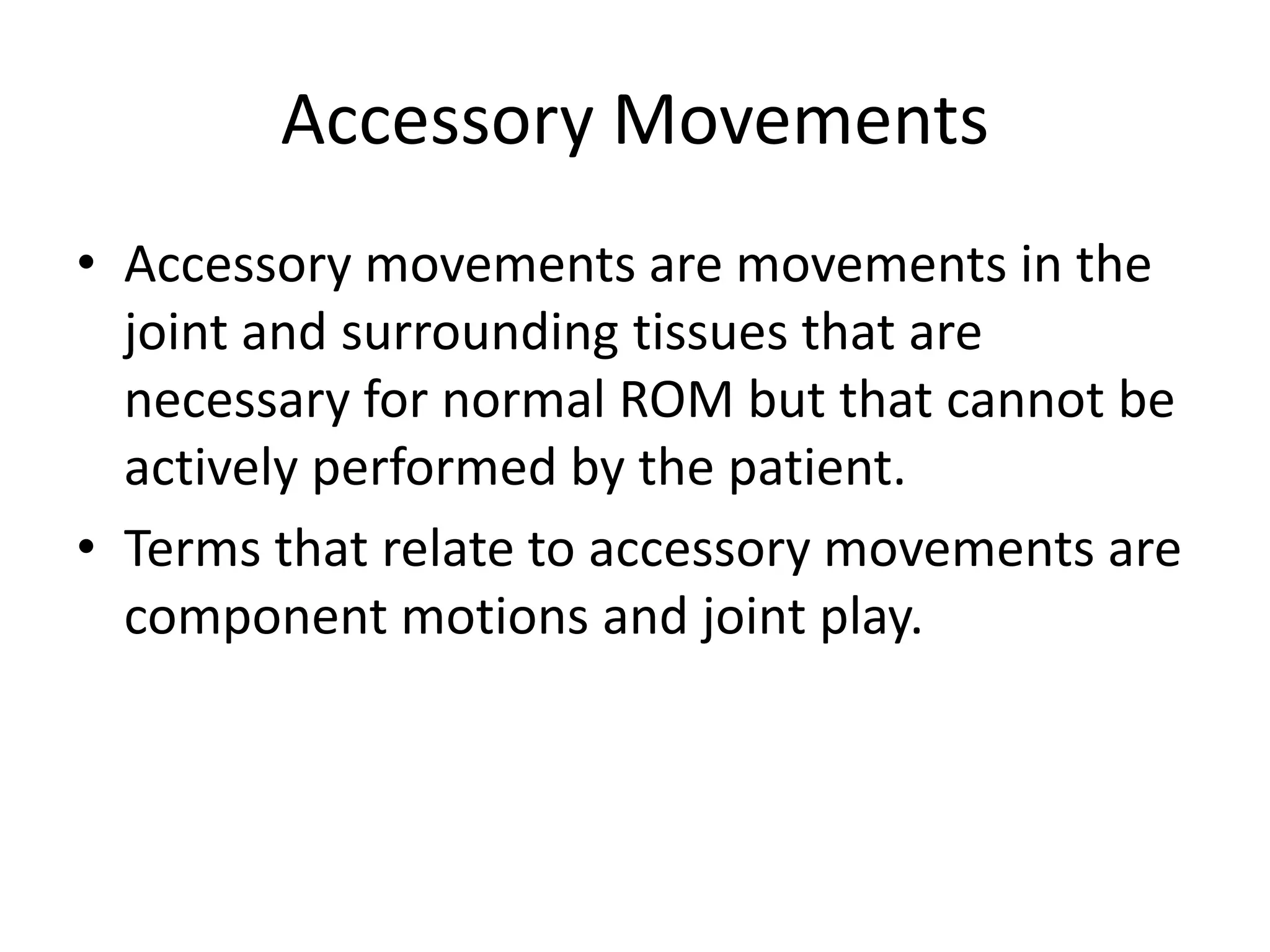 Peripheral joint mobilization | PPTX