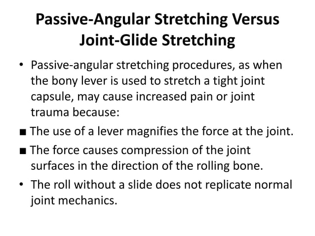 Peripheral joint mobilization | PPTX