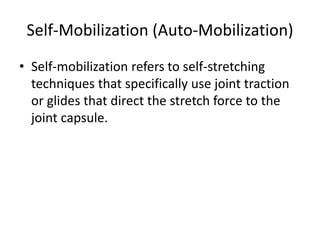 Peripheral joint mobilization | PPTX