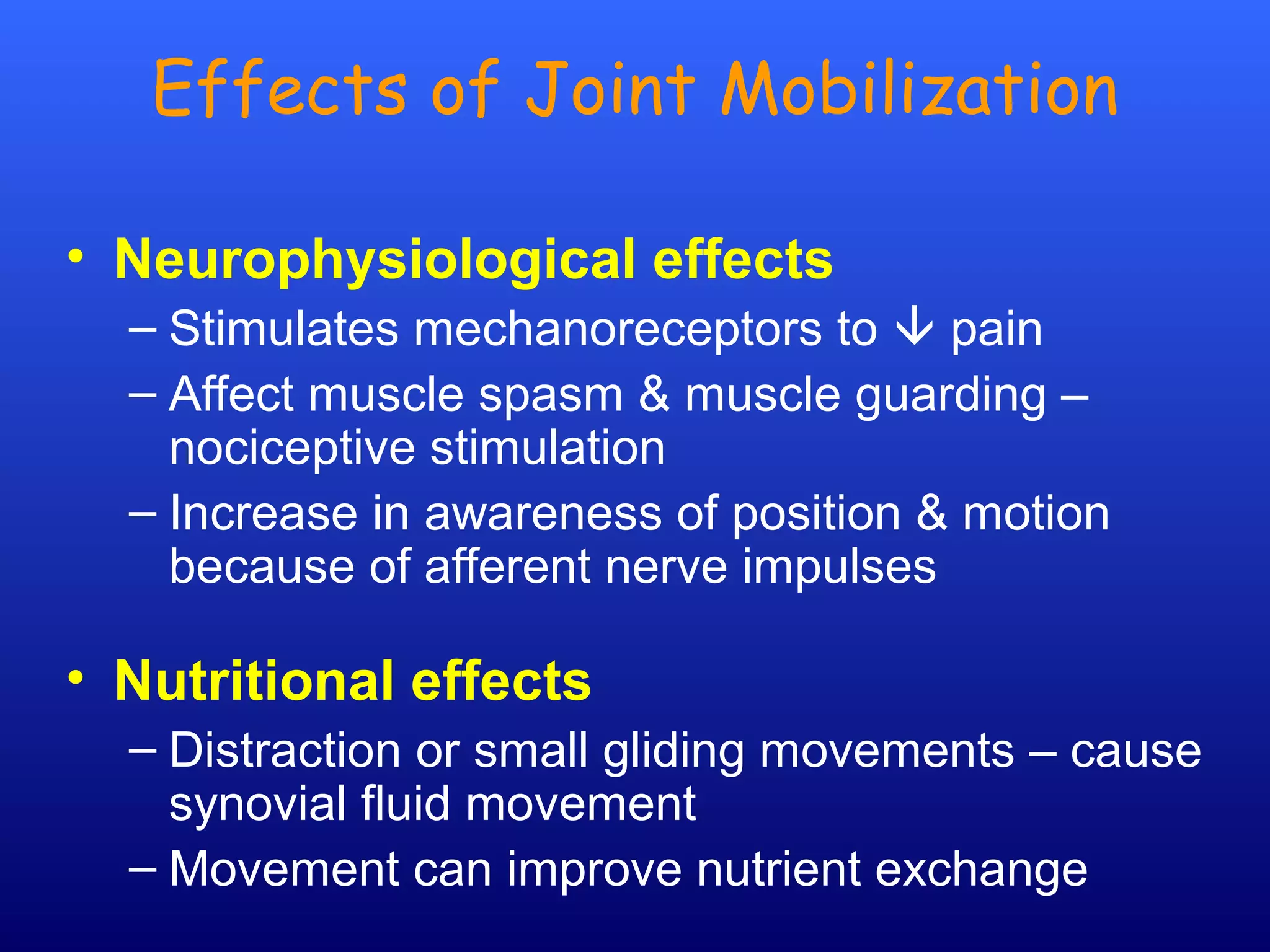 Joint mobilization AmiR | PPT