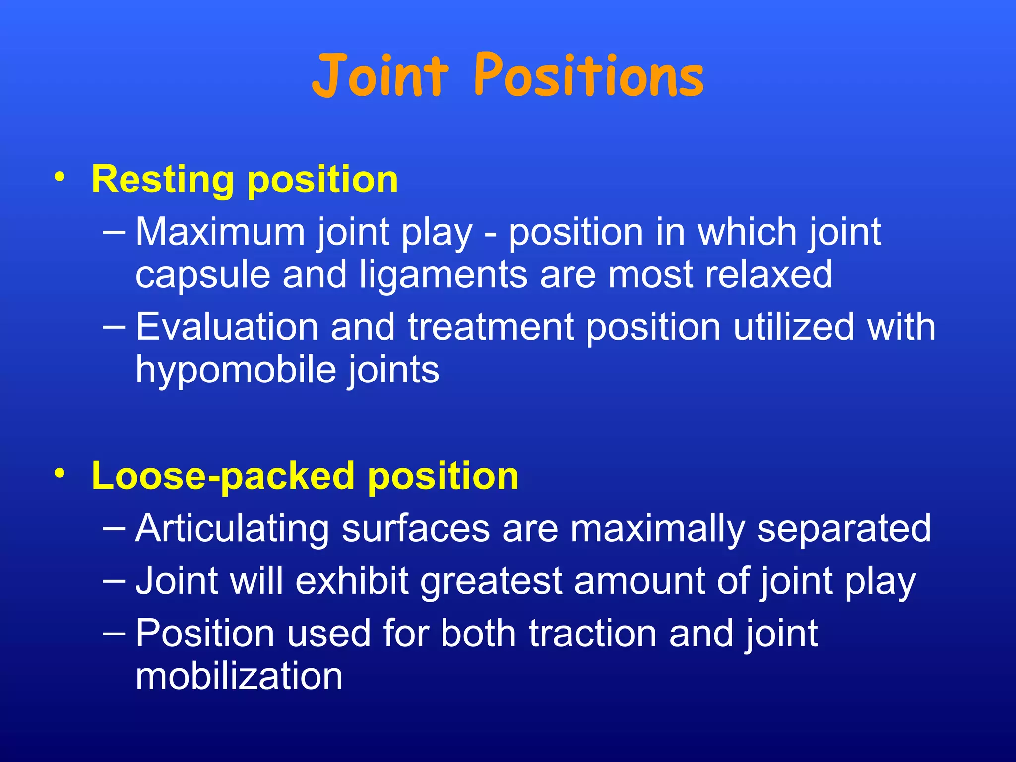 Joint mobilization AmiR | PPT