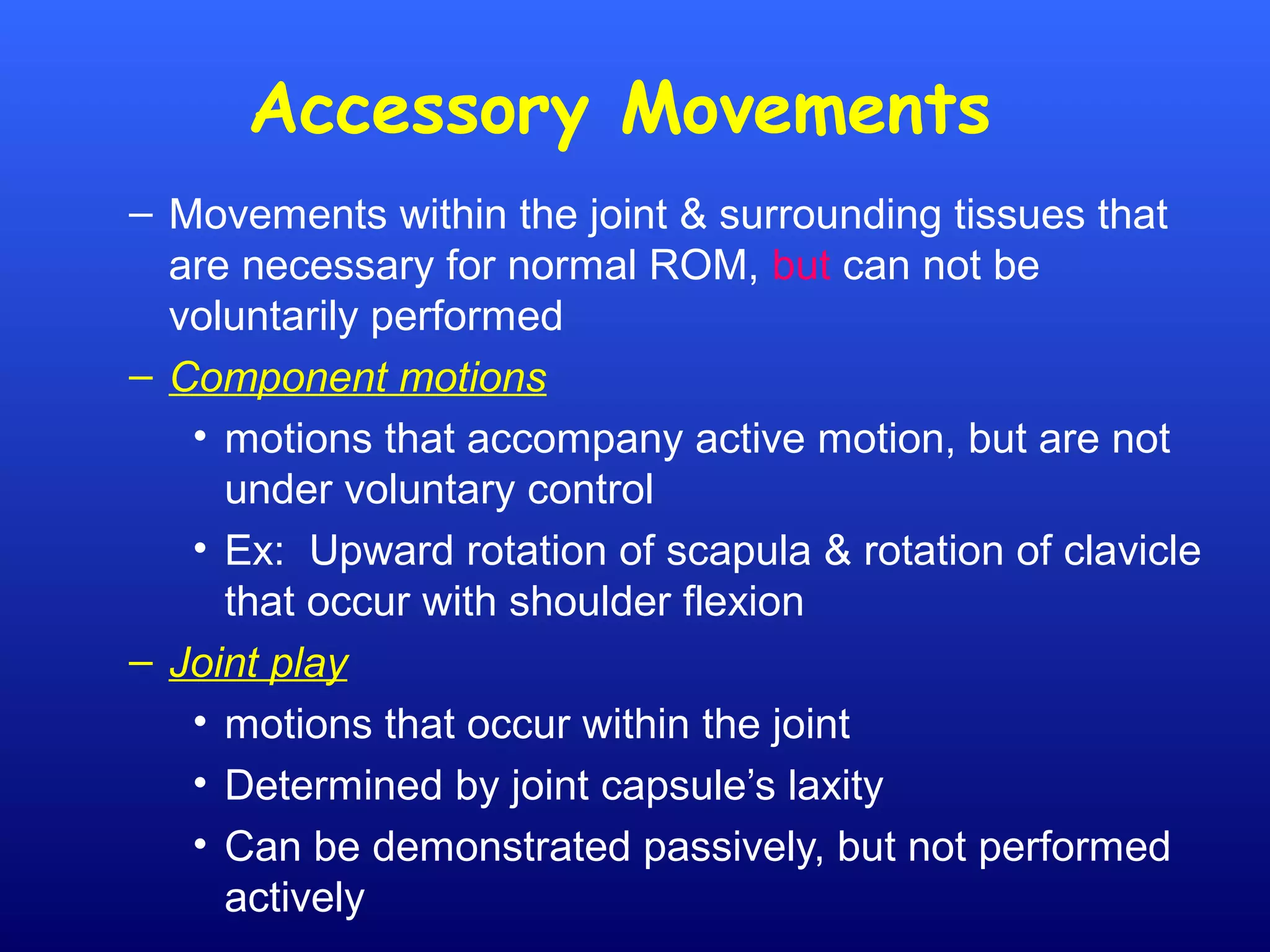 Joint mobilization AmiR | PPT