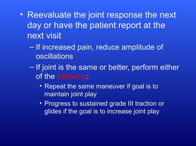 Joint mobilization AmiR | PPT | Death, Injury, or Military Conflict ...