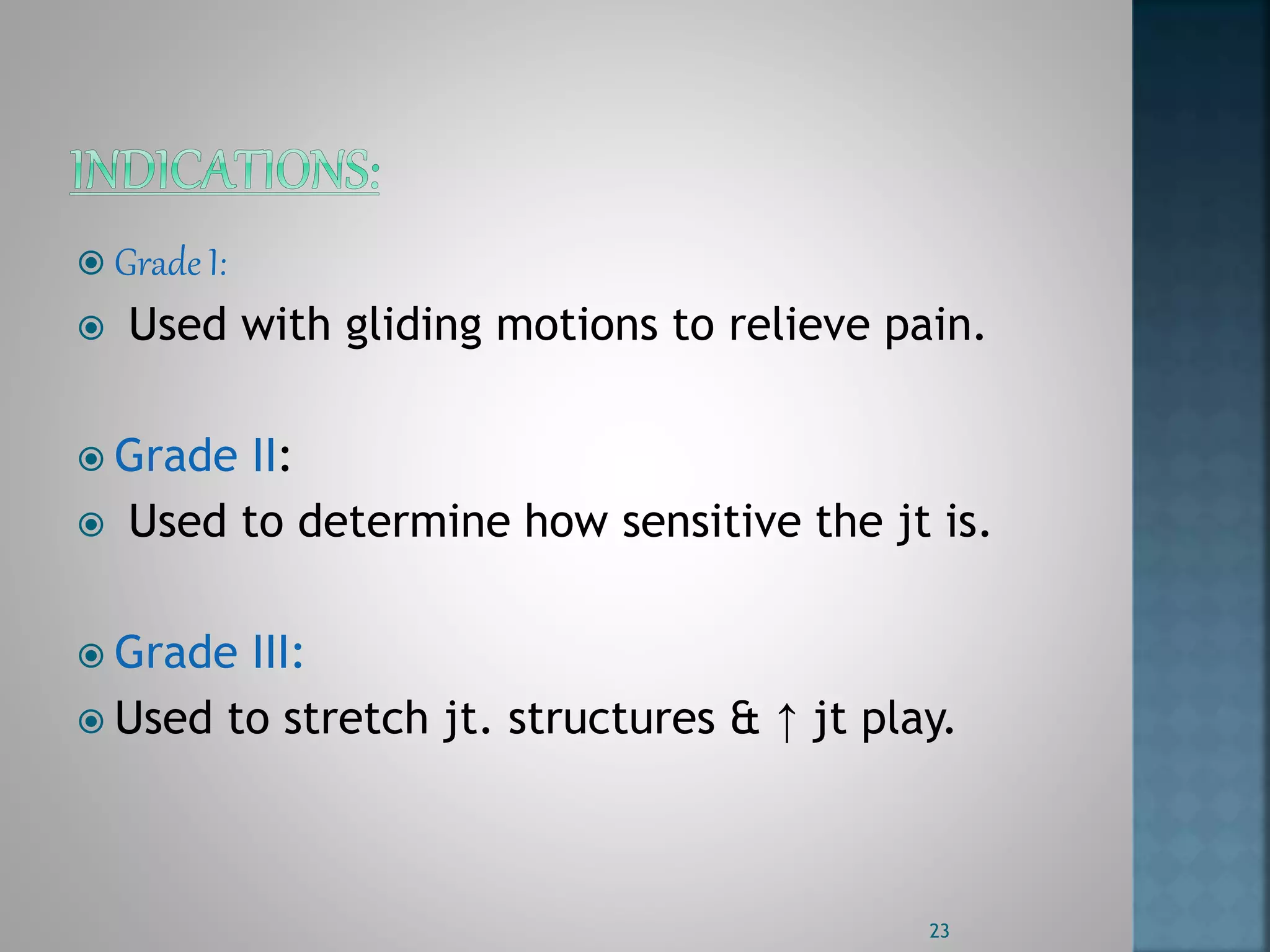 Peripheral joint mobilization & manipulation | PPTX