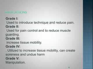 Peripheral joint mobilization & manipulation | PPTX