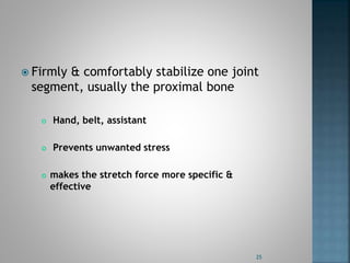 Peripheral joint mobilization & manipulation | PPTX