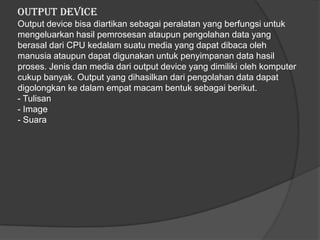 Peripheral komputer | PPTX