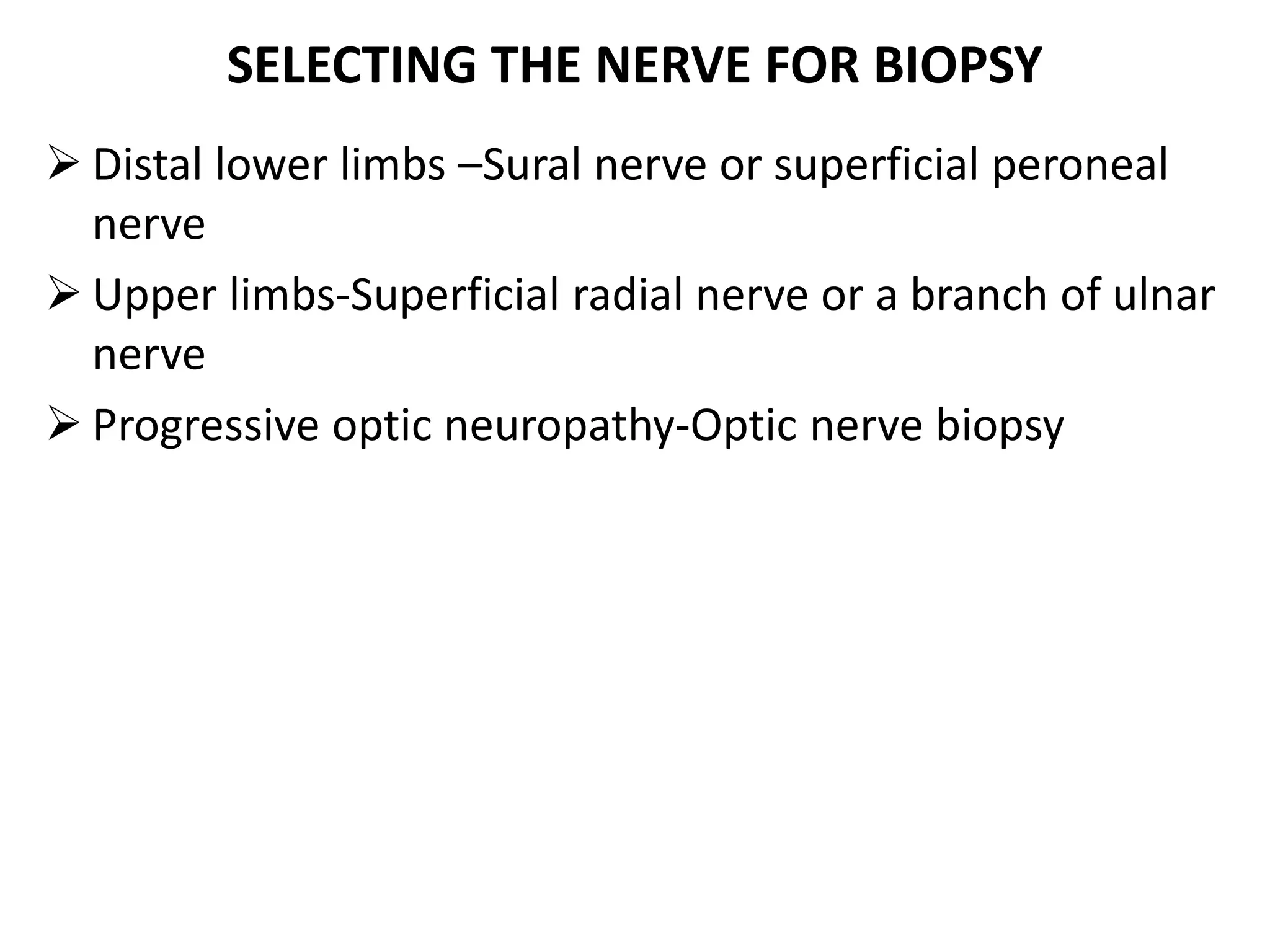 Peripheral nerve biopsy | PPTX