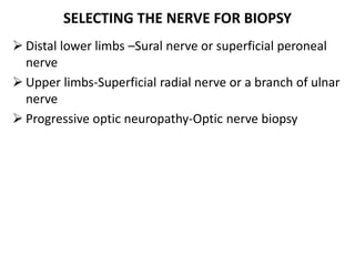 Peripheral nerve biopsy | PPTX