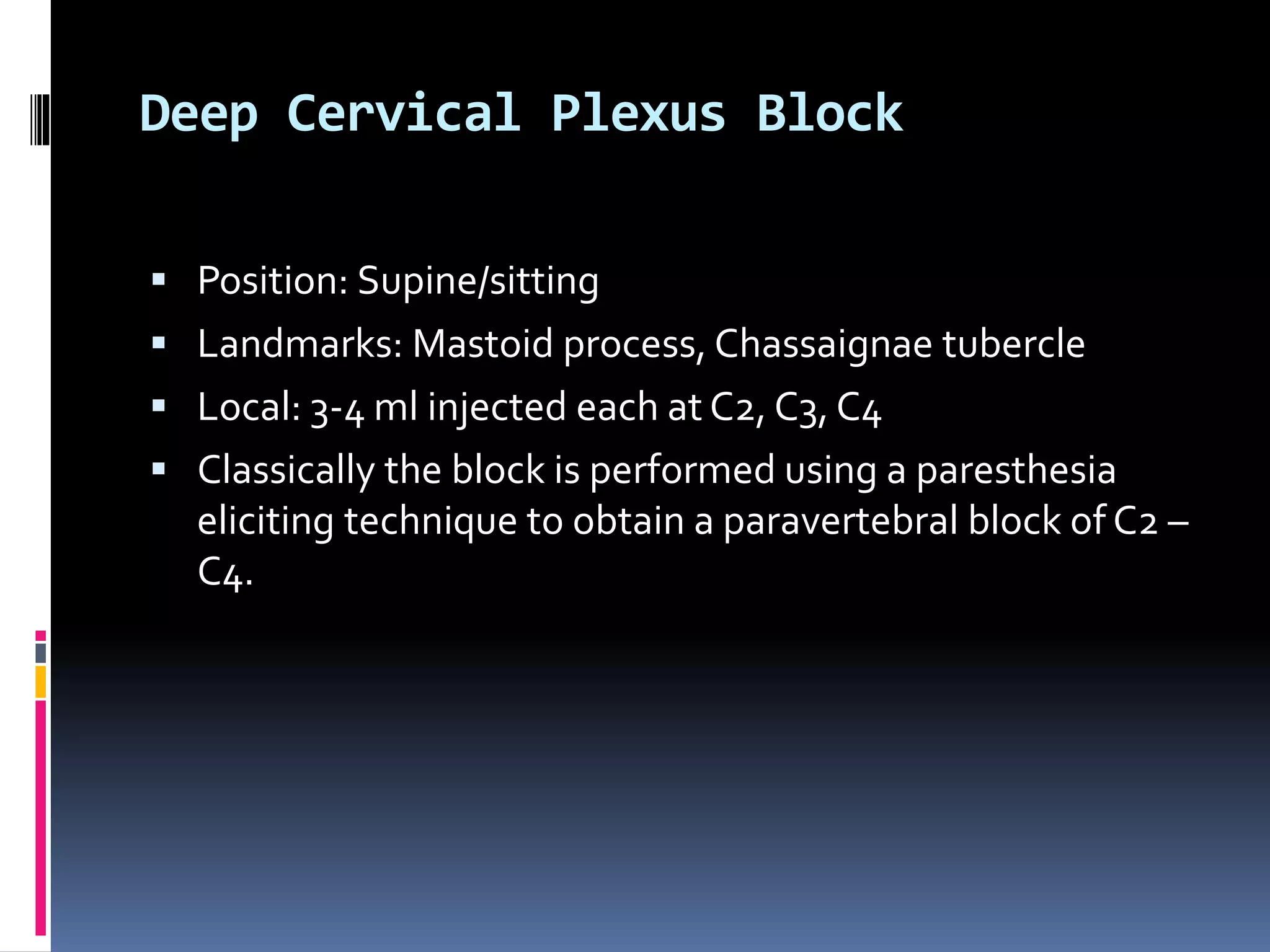 Peripheral nerve blocks | PPTX