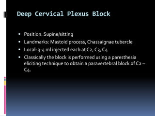 Peripheral nerve blocks | PPTX
