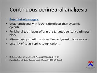 Peripheral Nerve Catheters | PPT