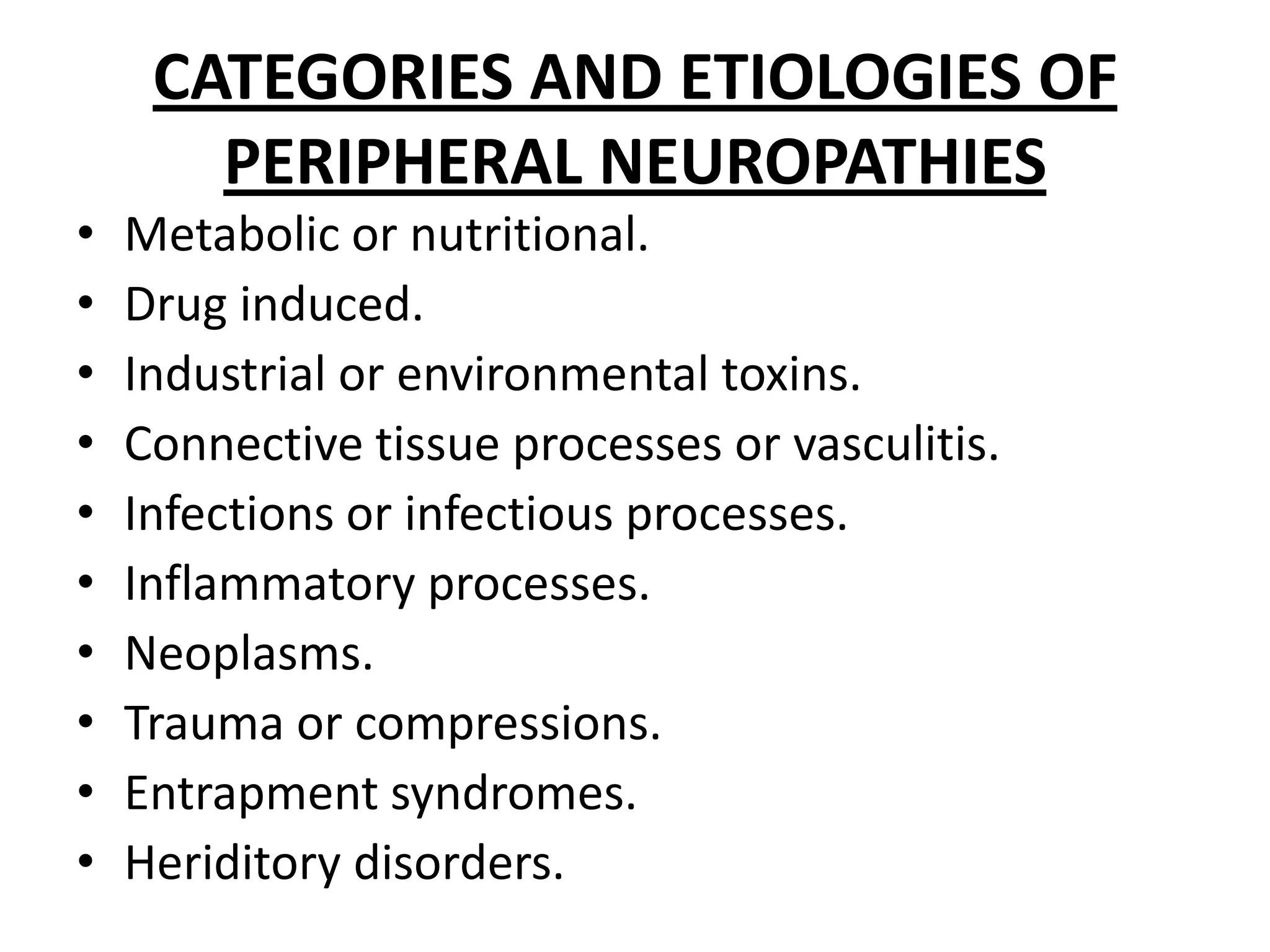 Peripheral nerve disorders | PPTX