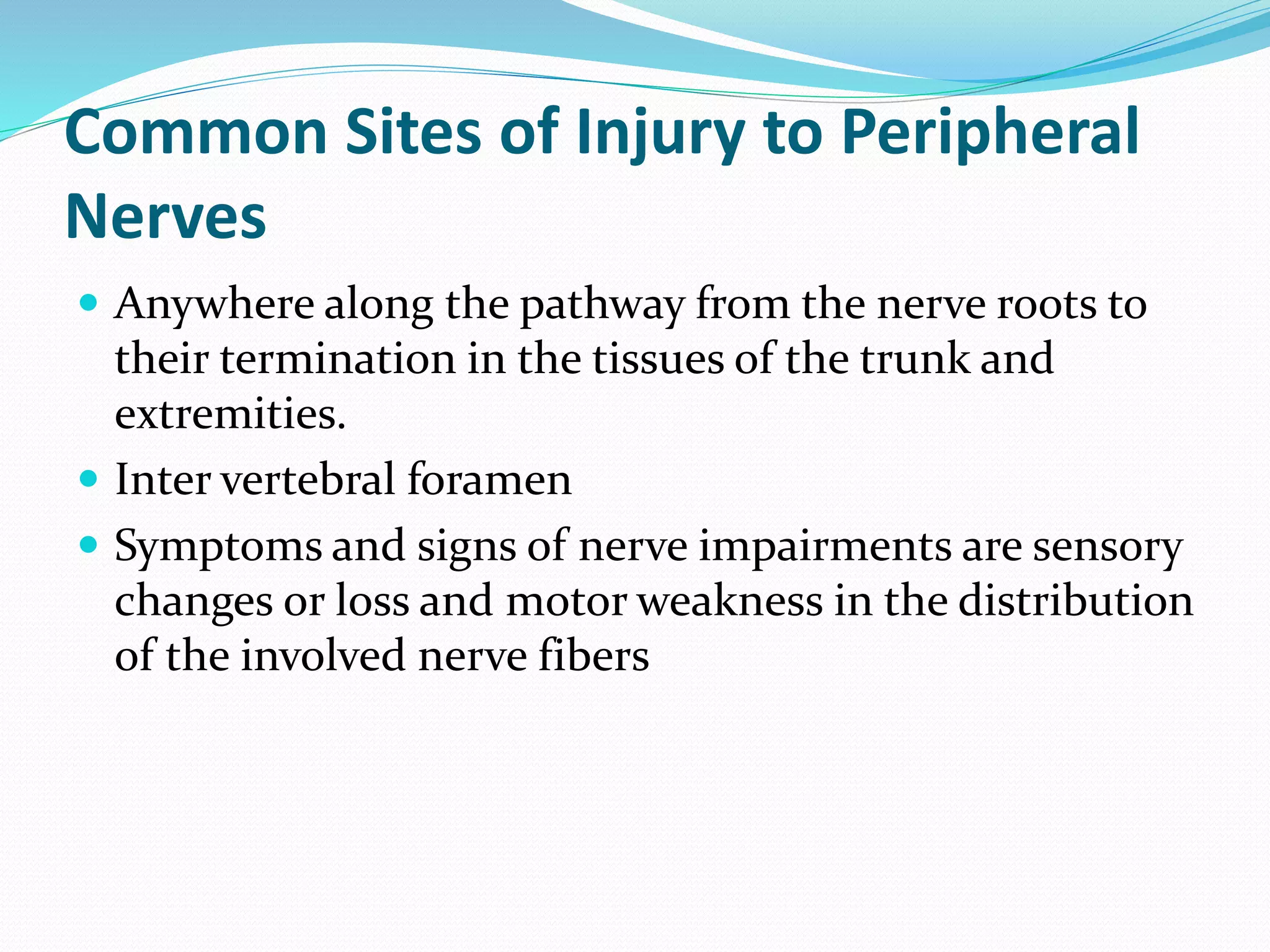 Peripheral nerve disorders | PPTX
