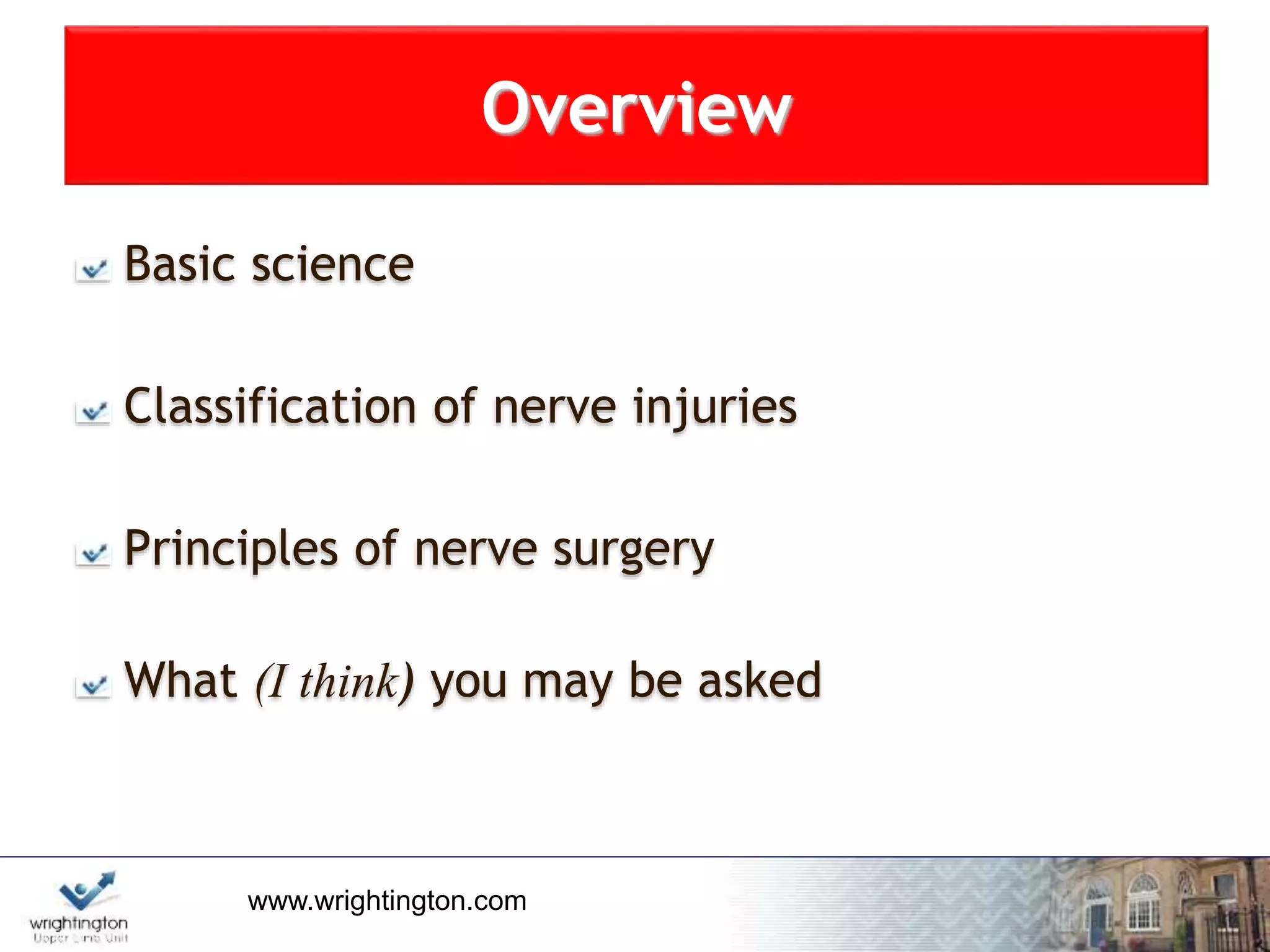 Peripheral nerve injuries | PPTX