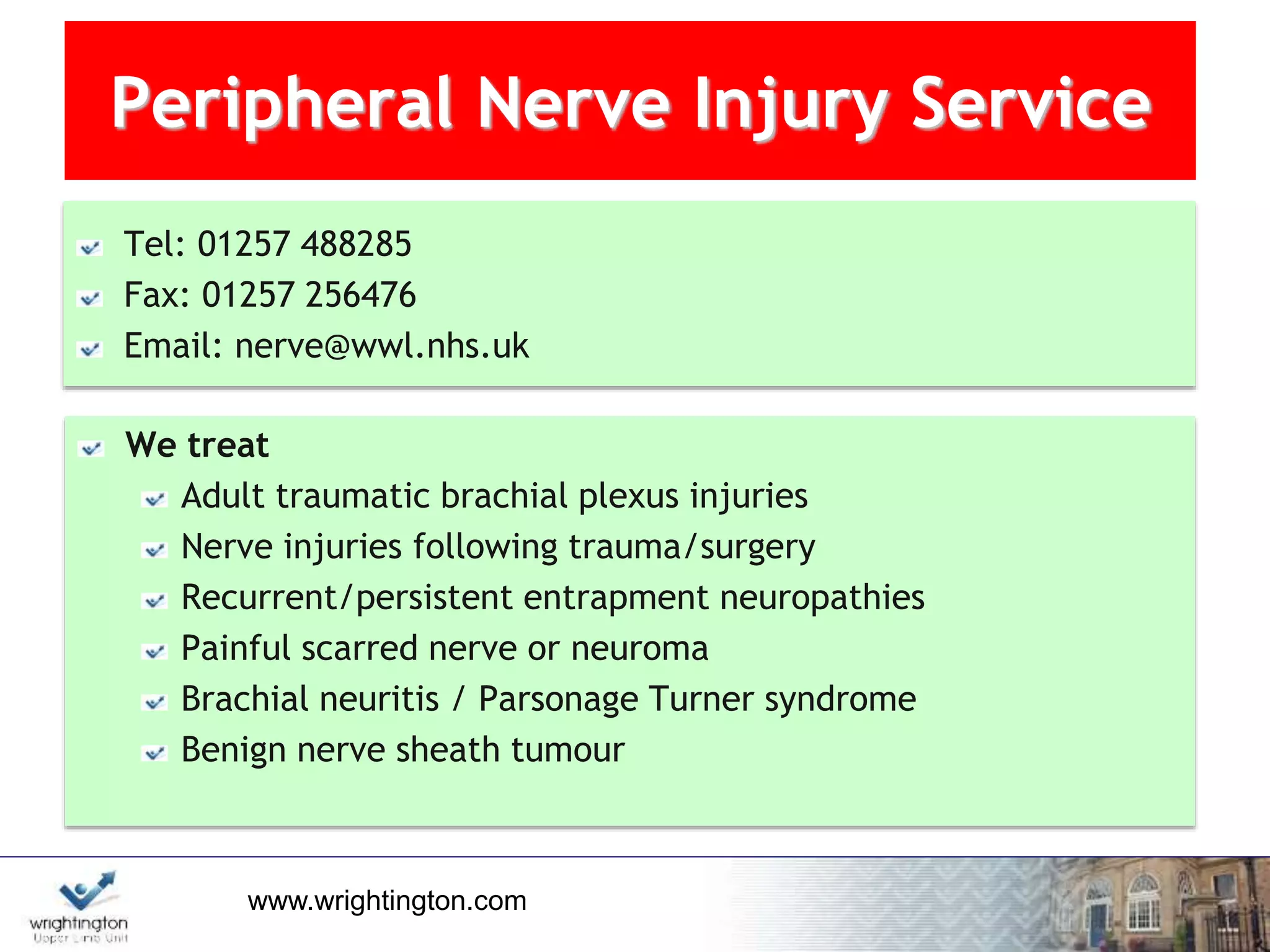Peripheral nerve injuries | PPTX
