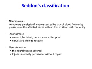 peripheral nerve injuries CLASSSIFICATION.pptx
