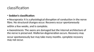 peripheral nerve injury and examinations | PPT