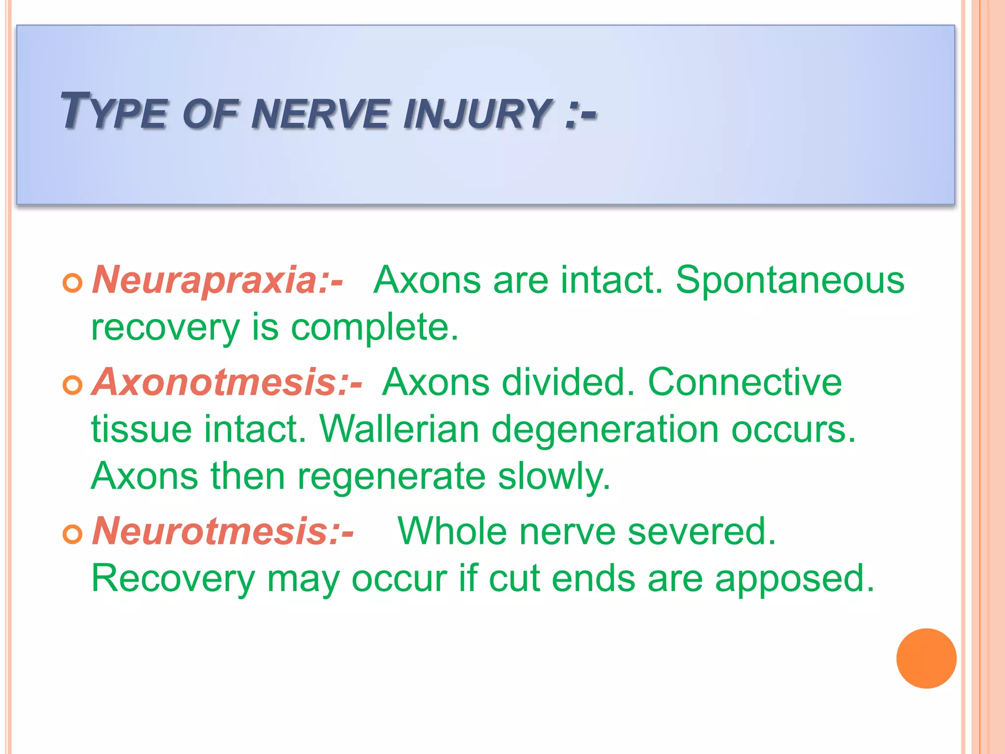 Peripheral nerve injury | PPTX