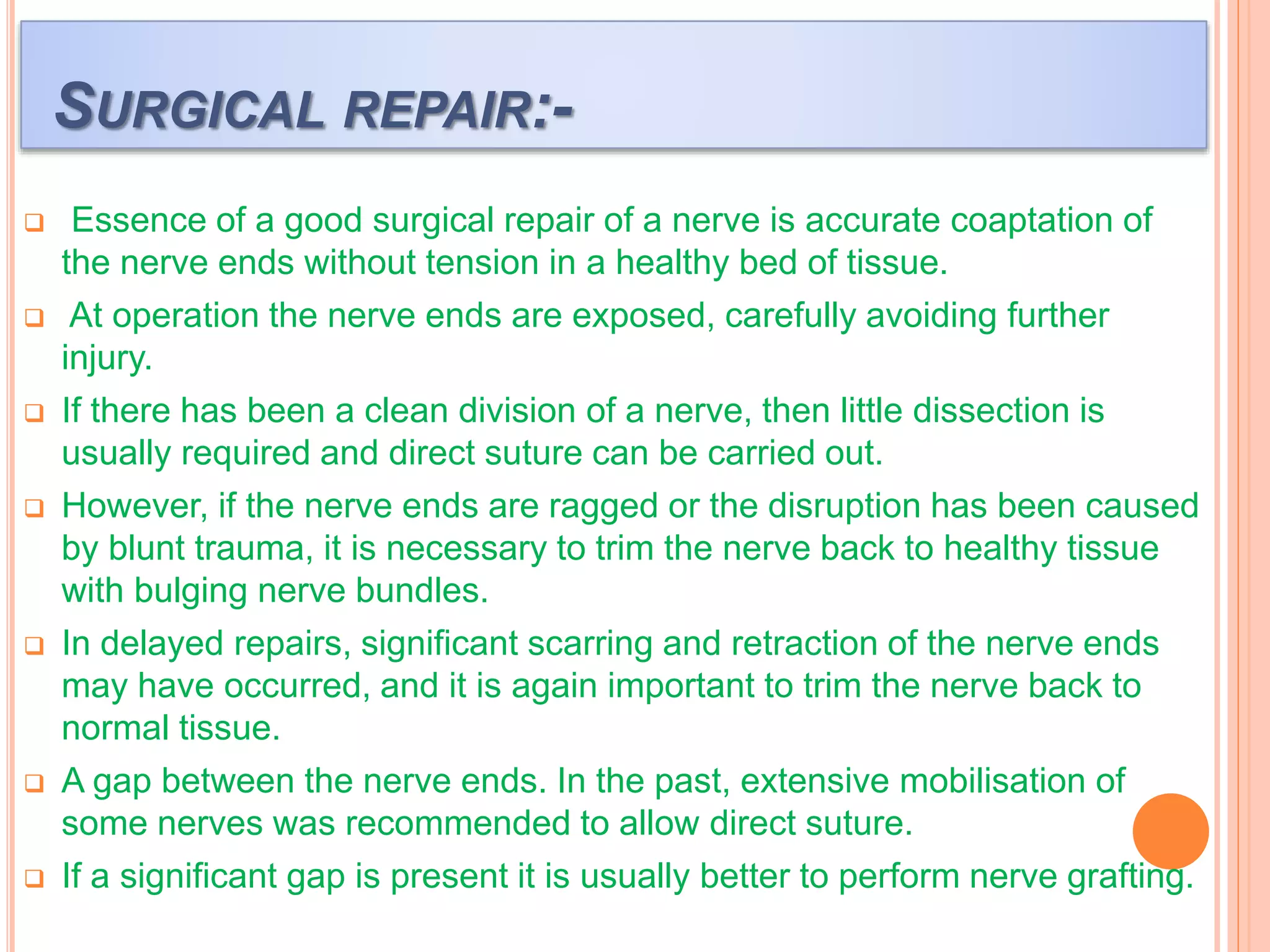 Peripheral nerve injury | PPTX
