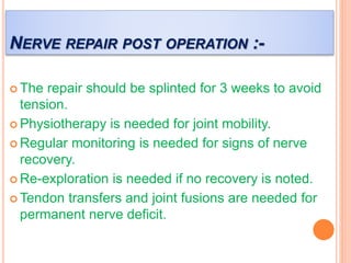 Peripheral nerve injury | PPTX