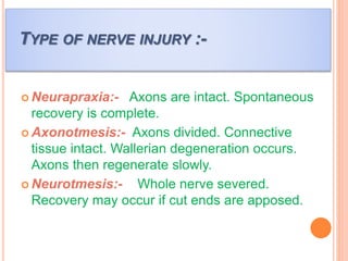 Peripheral nerve injury | PPTX