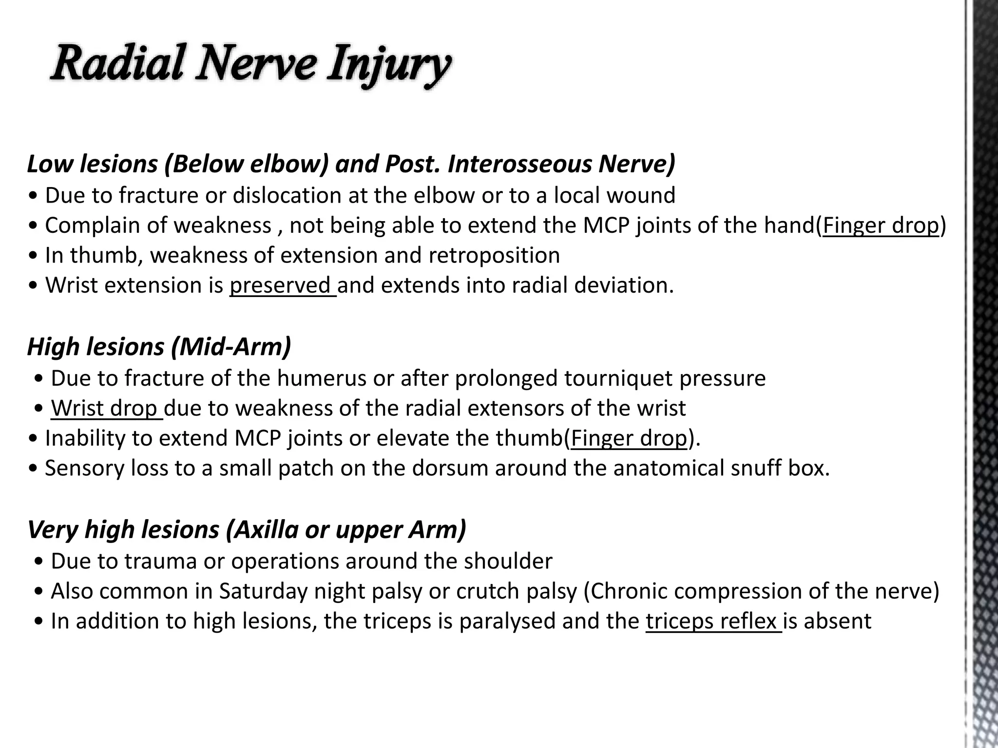 Peripheral Nerve Injury | PPTX