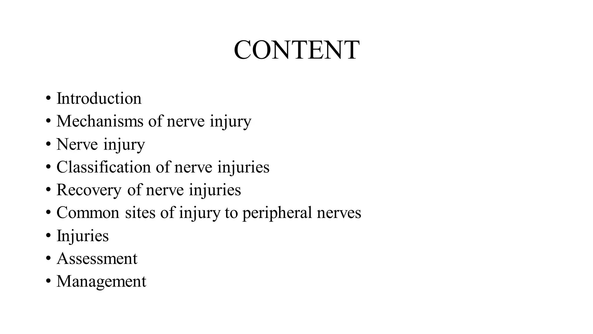 PERIPHERAL NERVE INJURY - Assessment and Treatment pdf | PDF