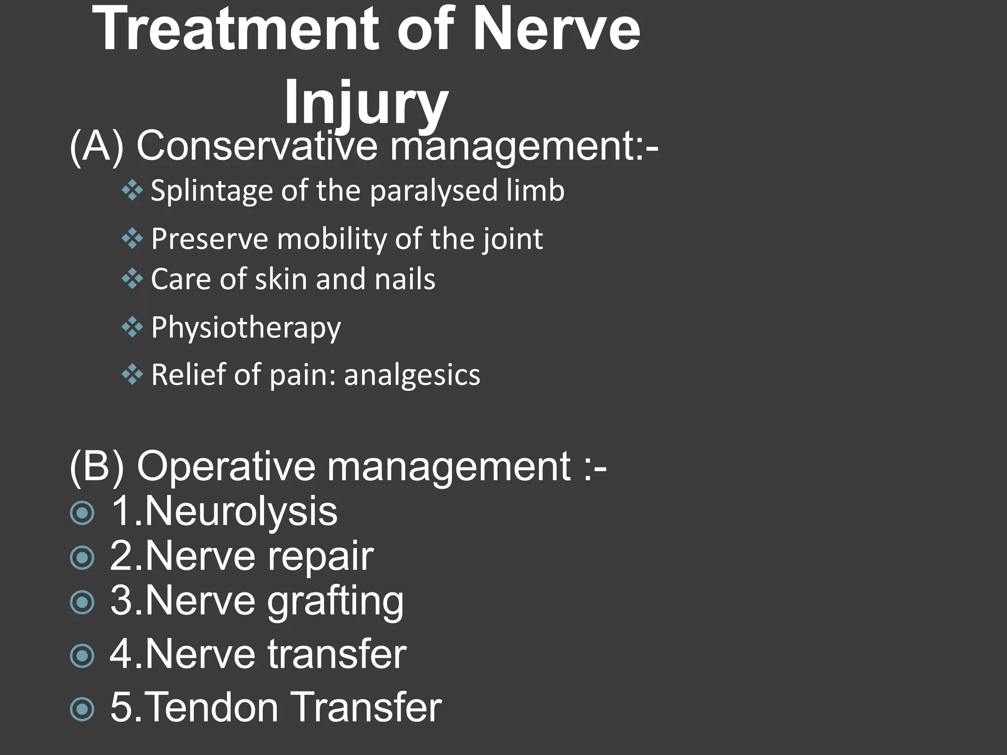 Peripheral Nerve Injury (Part-II) | PPTX