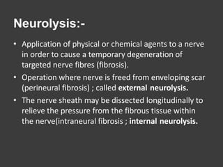 Peripheral Nerve Injury (Part-II) | PPTX